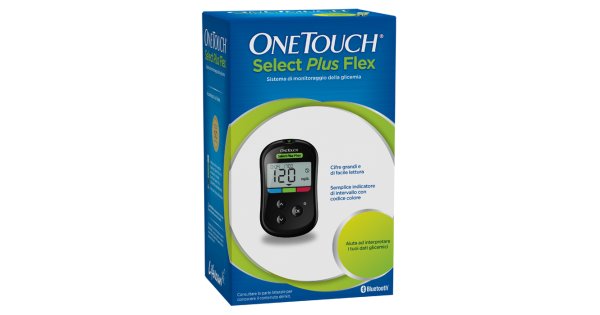 Glucometro One Touch Select Plus Flex Kit - Misuratore di glicemia